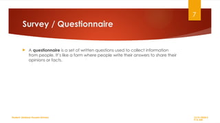 Section 1-Developing Questionnaire and Creating Project.pptx