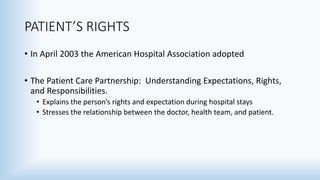 Section 1 the person's rights | PPT