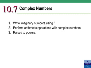A presentation on complex numbers of mathematics | PPT