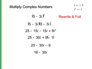 A presentation on complex numbers of mathematics | PPT