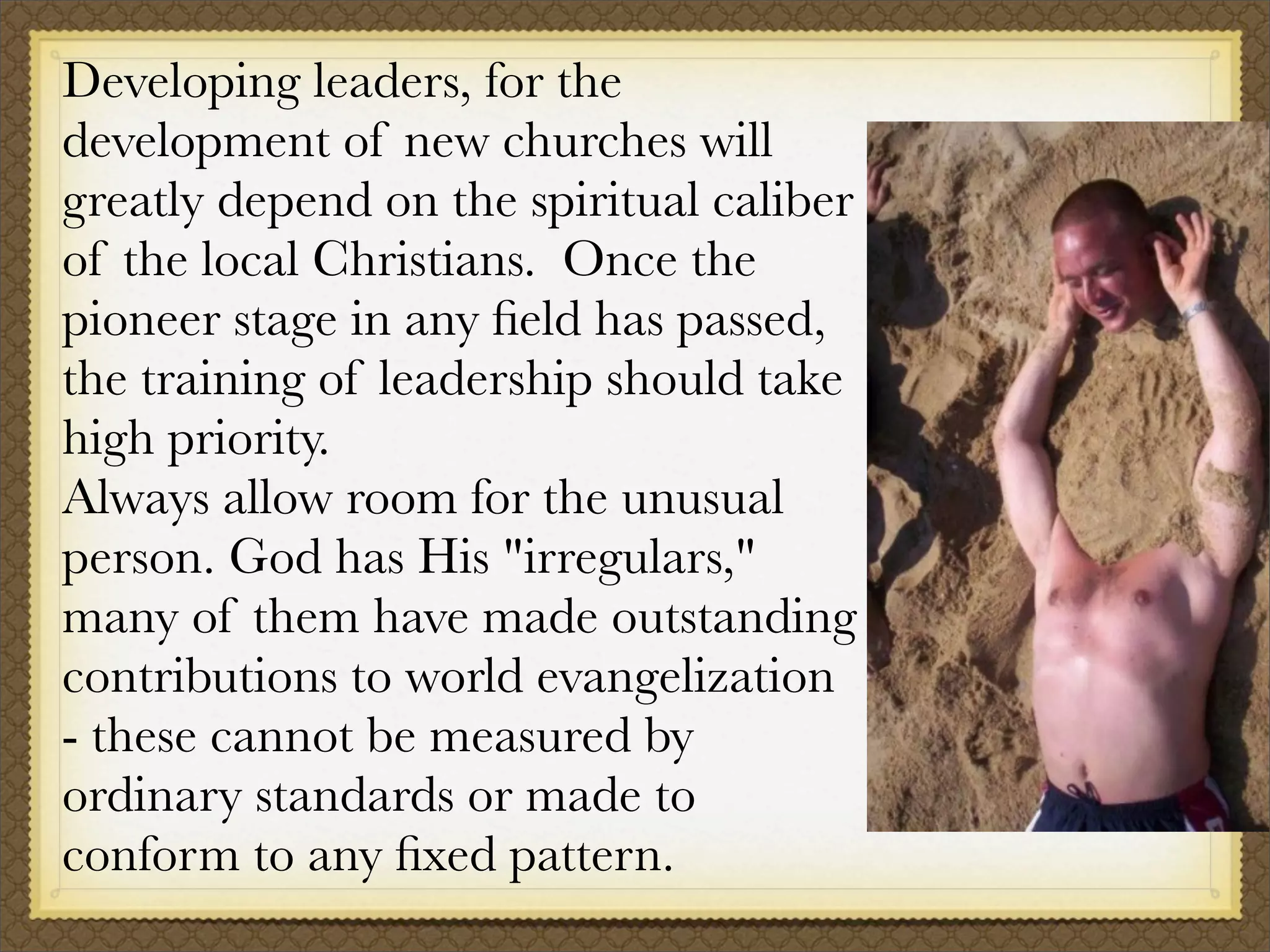 Spiritual Leadership: Section 10 - The Leaders Pitfalls and Problems ...