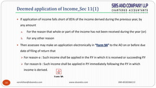 EXEMPTION U/S 11 OF INCOME TAX ACT,1961 | PPTX