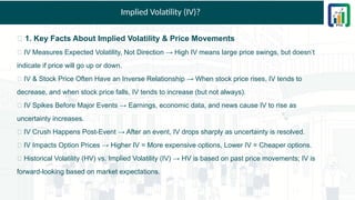 Section 11 - Chapter 3 - Options Derived Volatility | PPT