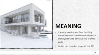 Section 118 & 119 of Topa, 1882- section 118/119 | PPTX