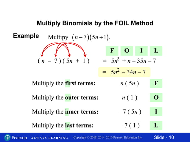 Section 12.5 multiplying polynomials | PPT