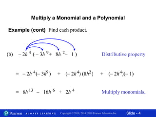 Section 12.5 multiplying polynomials | PPTX | Homework and Study | Education