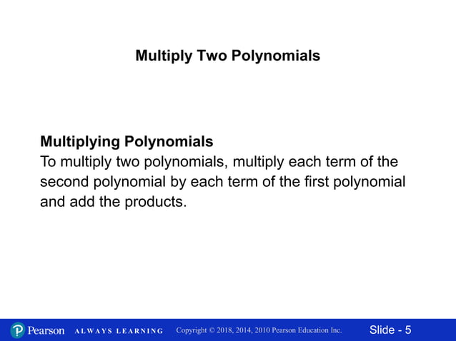 Section 12.5 multiplying polynomials | PPTX | Homework and Study ...