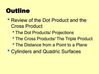 Vector and the geometry of space. The calculus | PPTX
