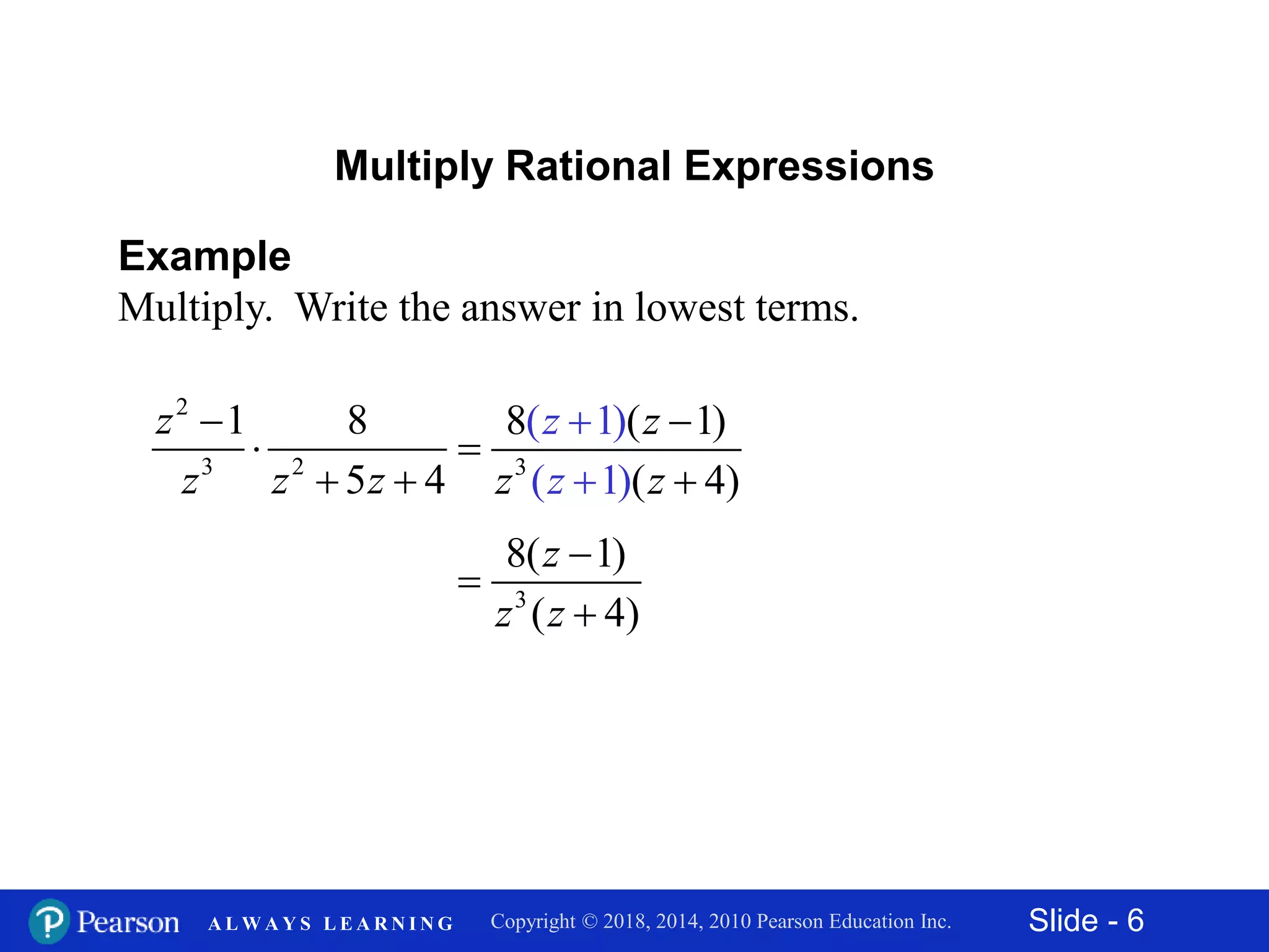 Section 14.2 multiplying and dividing rational expressions | PPT