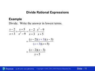 Section 14.2 multiplying and dividing rational expressions | PPT