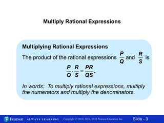 Section 14.2 multiplying and dividing rational expressions | PPT