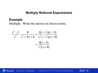 Section 14.2 multiplying and dividing rational expressions | PPT