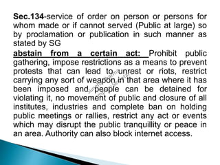 Section 144 and difference bw sec 144 and curfew | PPTX