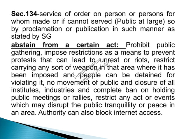 Section 144 and difference bw sec 144 and curfew | PPT