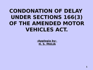 Section 166(3) of the motor vehicles (amended) 2019 act | PDF