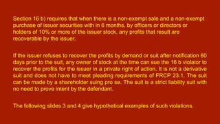 Section 16 b of the 1934 securities act | PDF