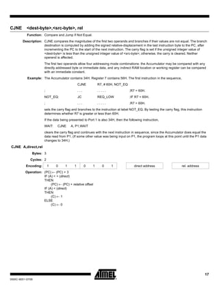 Section 1 8051 microcontroller instruction set | PDF