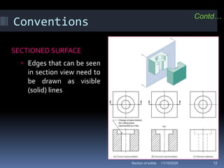Sections of solids engineering graphics section of solids | PDF