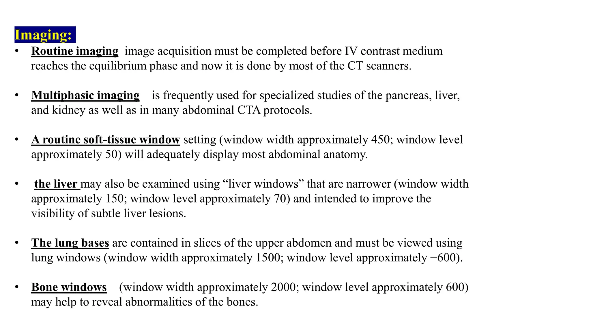 Section 1 CT Abdomen and Pelvis by doctor Aya Ali Taha | PPTX