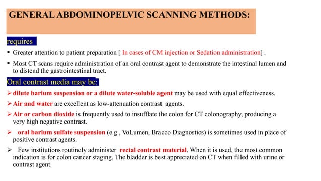 Section 1 CT Abdomen and Pelvis by doctor Aya Ali Taha | PPT