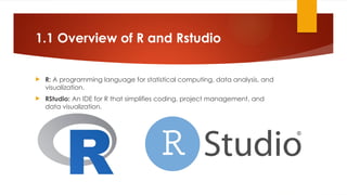 Section 1_Introduction to R for Data Cleaning.pptxsdfgdfgsdgvsdfr | PPTX
