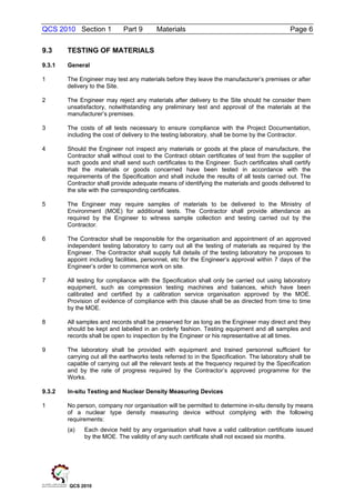 Section 1 part 9 materials | PDF