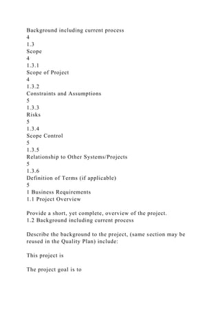 Section 1 PROJECT INTRODUCTION .docx