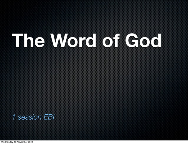 The Word of God | PDF | Christianity | Religion & Spirituality