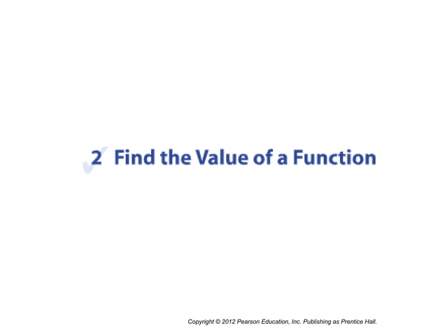 Section 2.1 functions | PPT