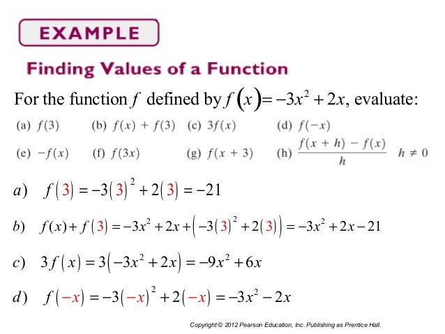 Section 2.1 functions