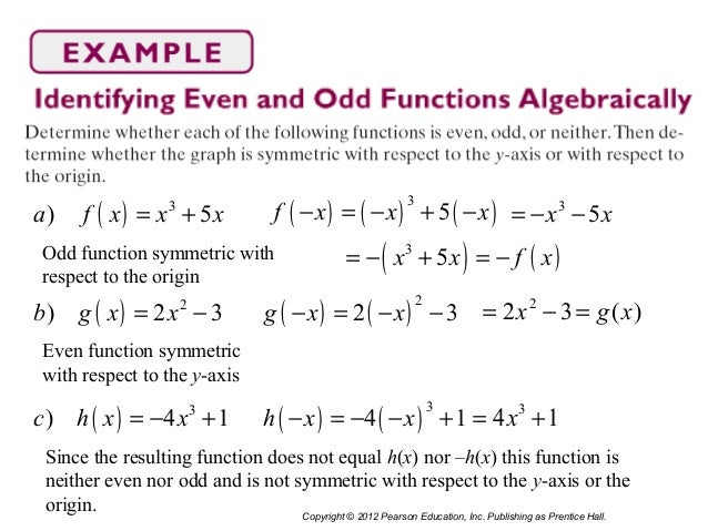 Section 2.3 properties of functions