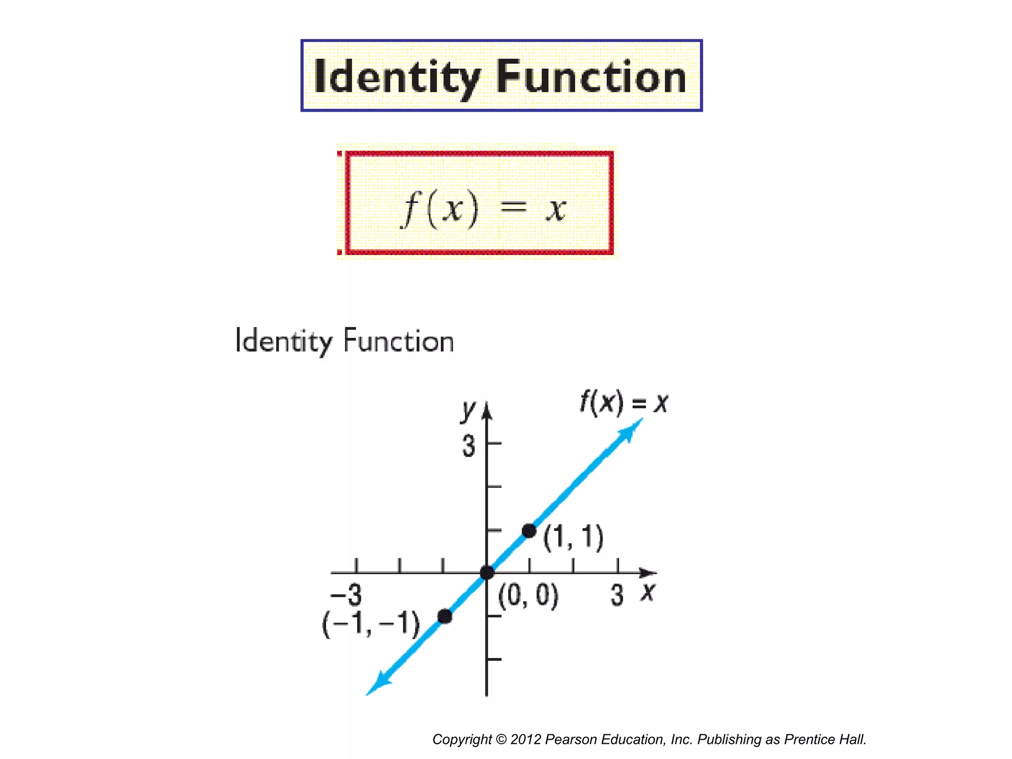 Section 2.4 library of functions; piecewise defined function | PPT | Physics | Science