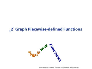 Section 2.4 library of functions; piecewise defined function | PPT | Physics | Science