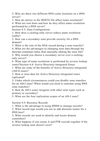 Section 2.1 IPv61. What are the reasons for the shift from IP.docx | Computer Networking | Computing