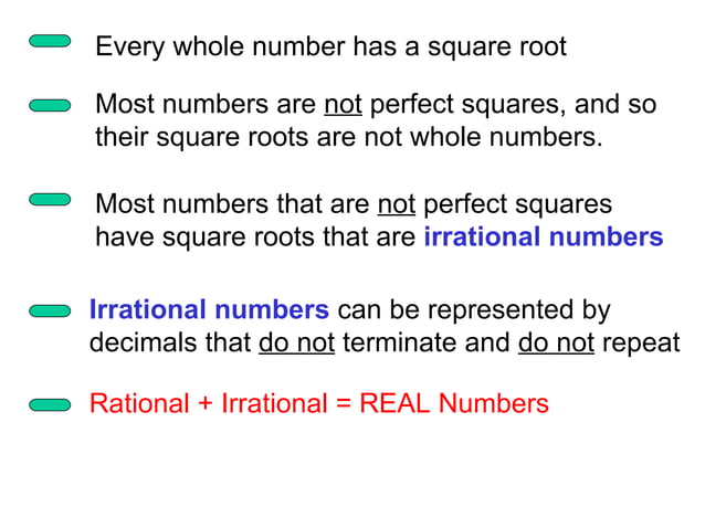 Section 2.7 square roots (algebra) | PPT | Science