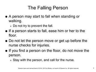 Section 2 assisting with fall prevention | PPTX