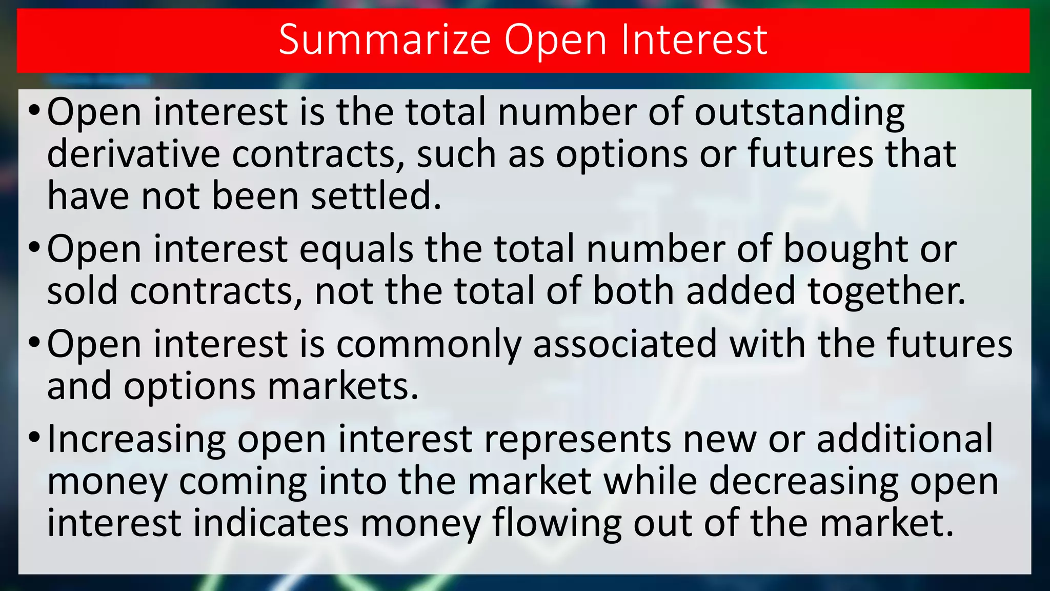 Section 2 - Chapter 13 Part III - Confirmation - Open Interest ...