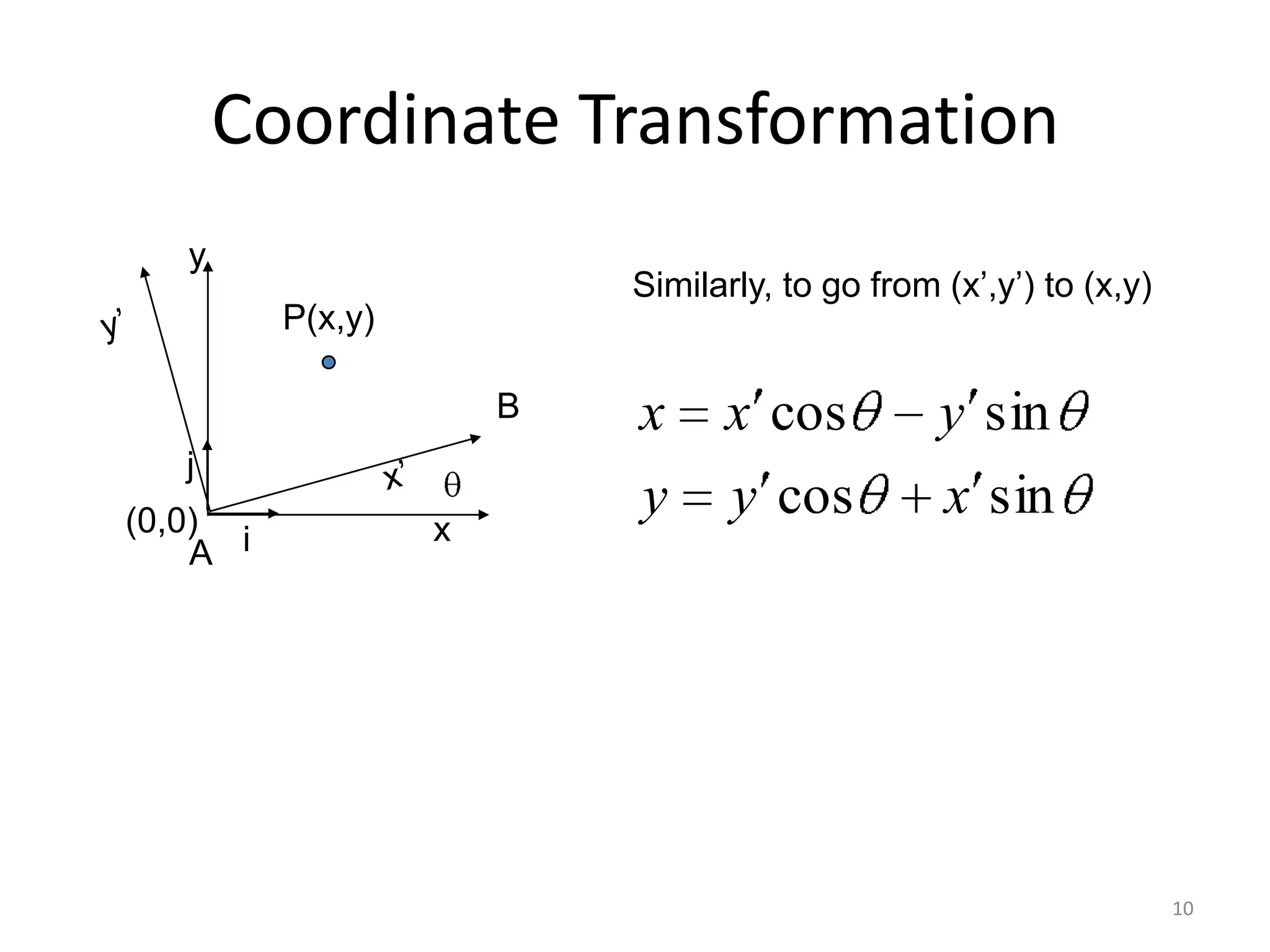 Section 2 Part 1 Coordinate Transformation Pptx