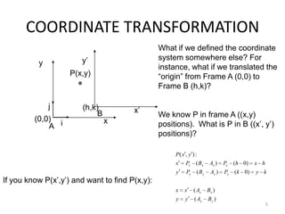 Section 2 part 1 coordinate transformation | PPTX