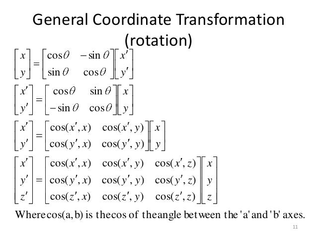 Section 2 Part 1 Coordinate Transformation