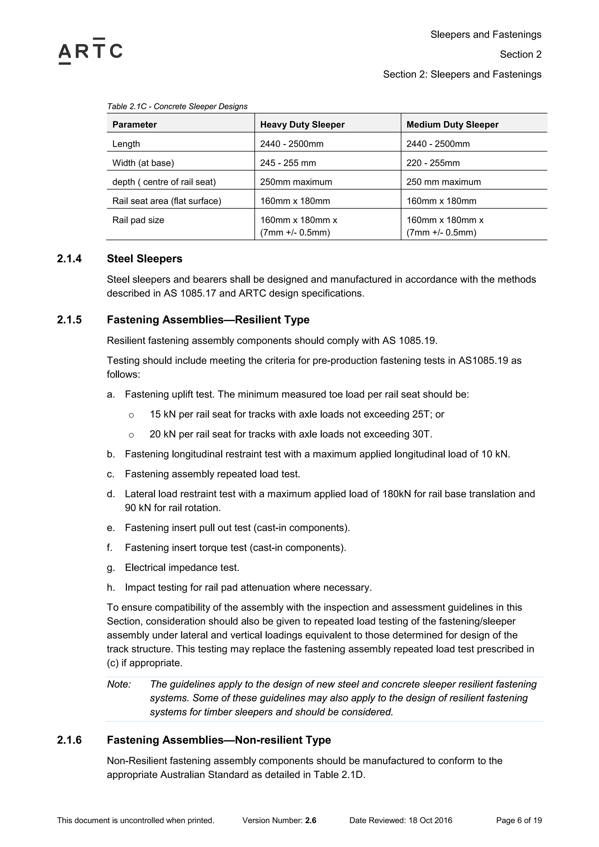 Section 2 sleepers and fastenings | PDF