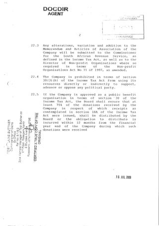 Section 21 certificate | PDF