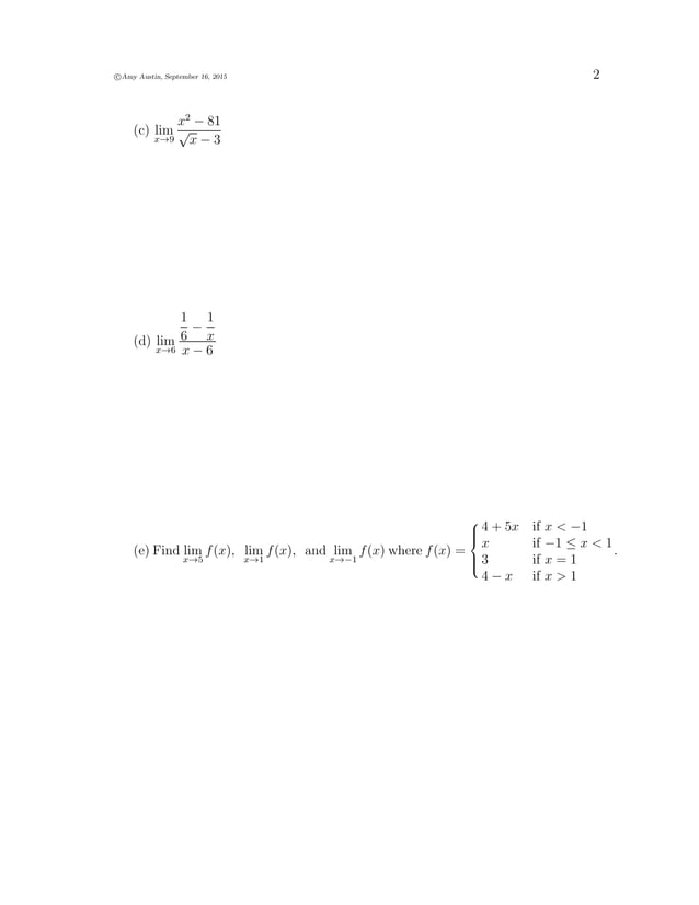Properties and theorems of limits and examples | PDF