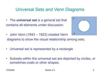 venn diagram and set operations power pp | PPT