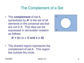 venn diagram and set operations power pp | PDF
