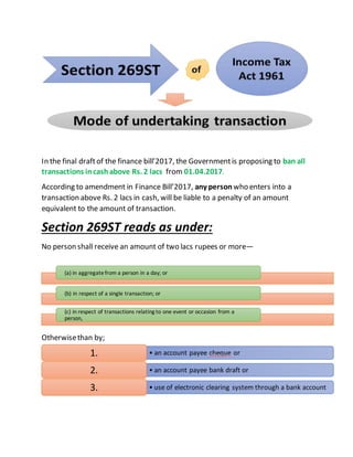 Section 269 st and 271j | DOCX | Credit Cards | Personal Debt