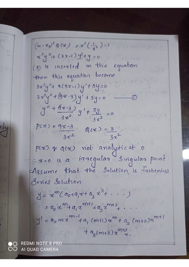 Section 28- Regular singular points solution | PDF