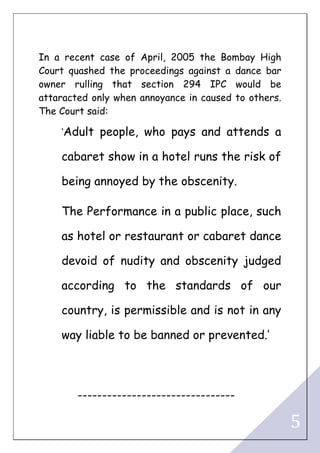 Section 294 INDIAN PENAL CODE | PDF