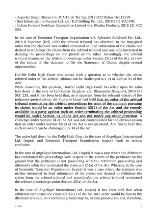 Section 29A of the Arbitration and Conciliation Act | PDF