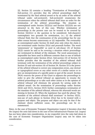 Section 29A of the Arbitration and Conciliation Act | PDF